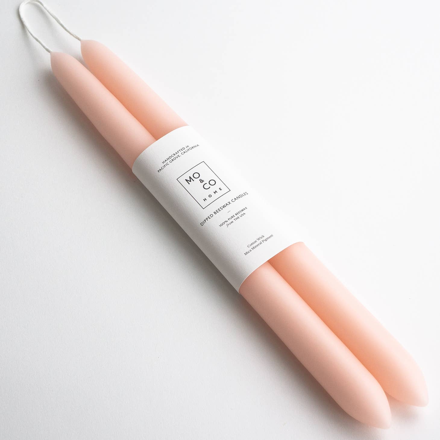 Mo & Co Pink Rose Taper Candles | Hammar's Mercantile