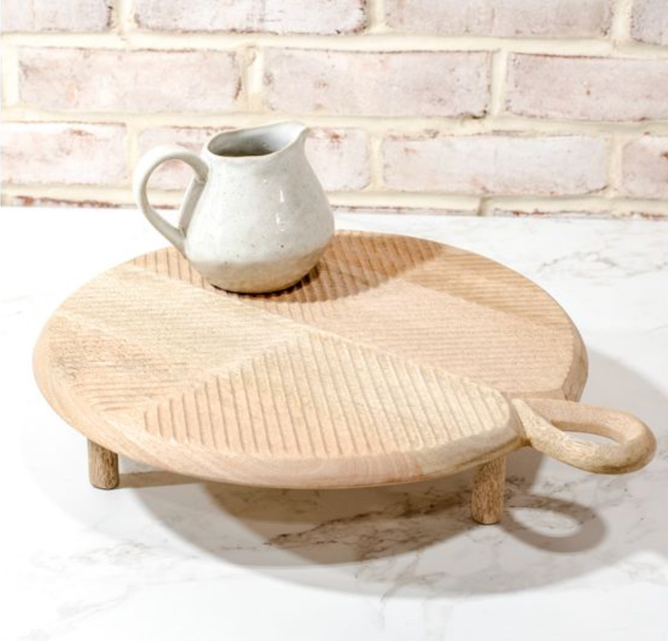 Carved Wood Raised Tray | Hammar's Mercantile